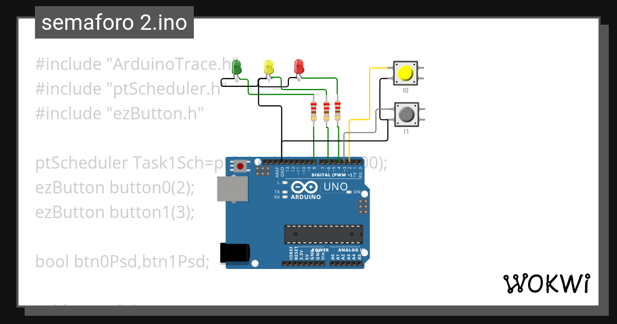 Semaforo 2 Wokwi Esp32 Stm32 Arduino Simulator 