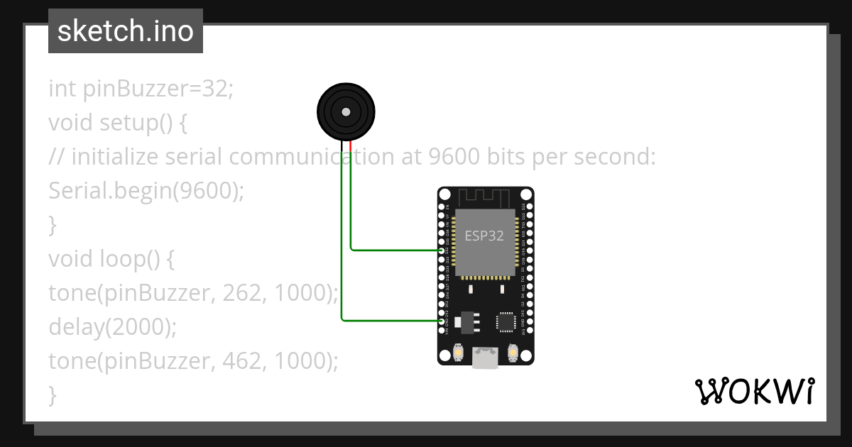 PWM BUZZER - Wokwi ESP32, STM32, Arduino Simulator PWM BUZZER - Wokwi ESP32, STM32, Arduino Simulator