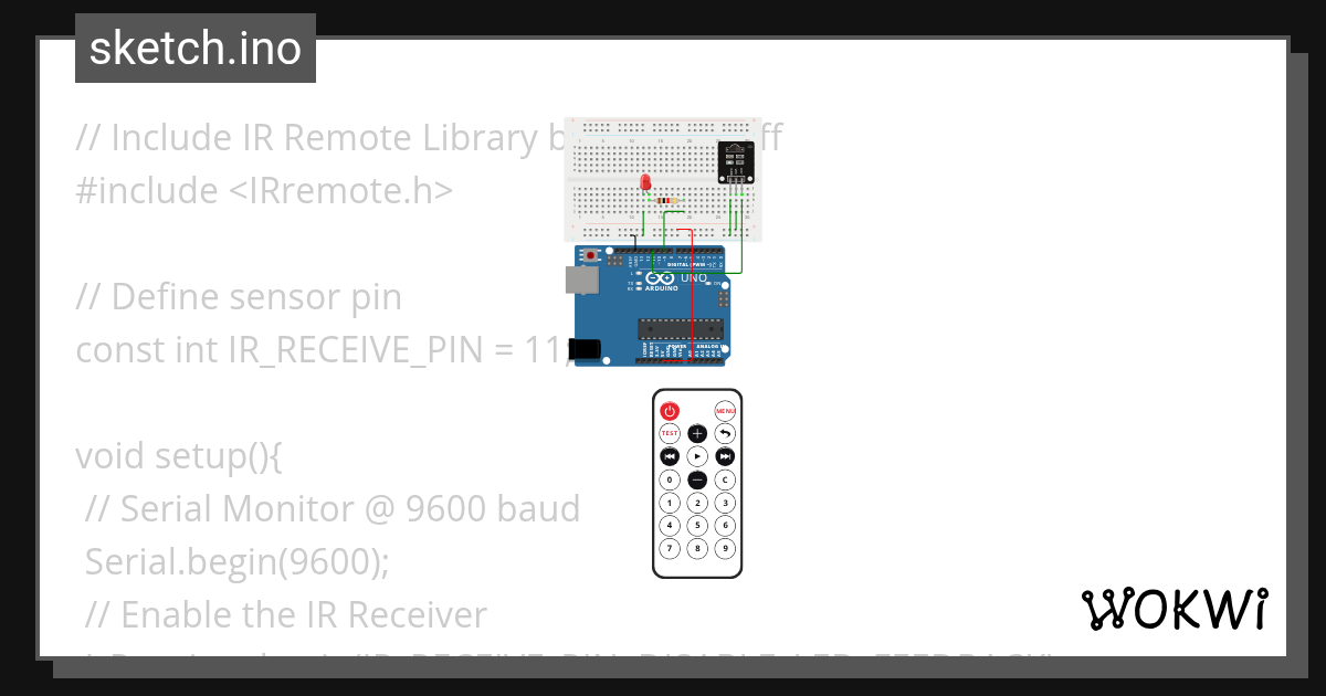 IRemote - Wokwi ESP32, STM32, Arduino Simulator