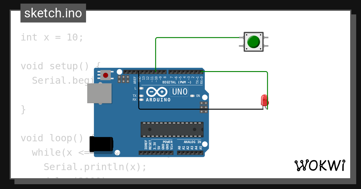 Atividade De Led Com Botão 2 Wokwi Esp32 Stm32 Arduino Simulator