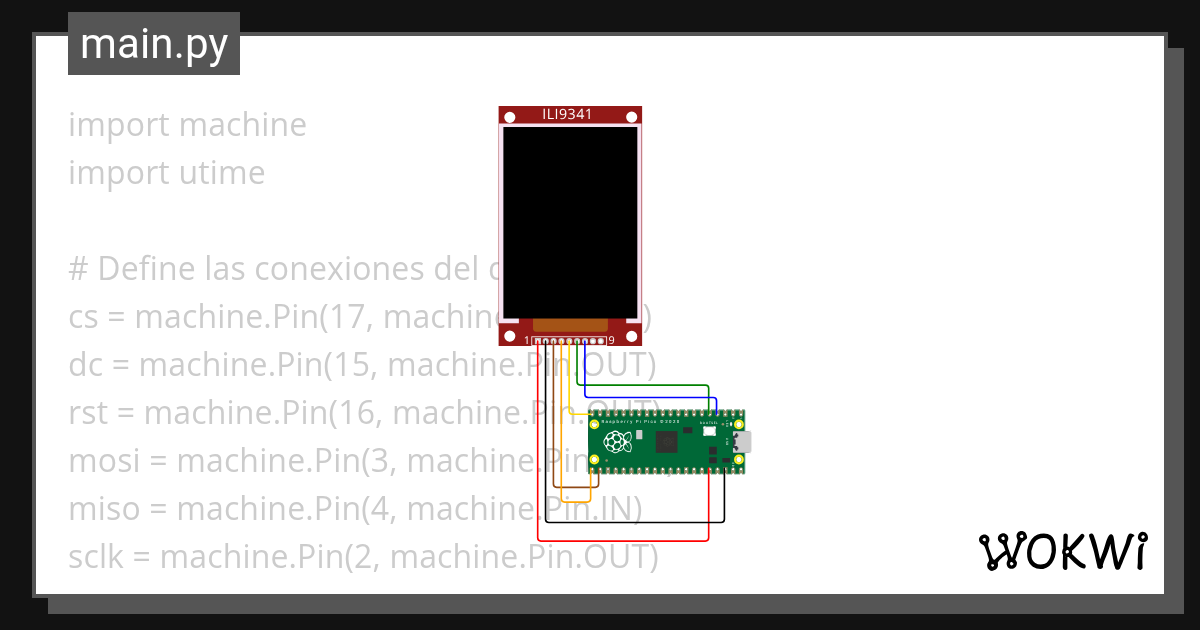 Ili9341 Wokwi Esp32 Stm32 Arduino Simulator 6725