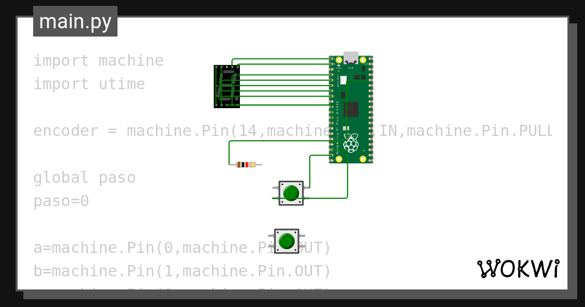Conmtador De Vueltas Wokwi Esp32 Stm32 Arduino Simulator