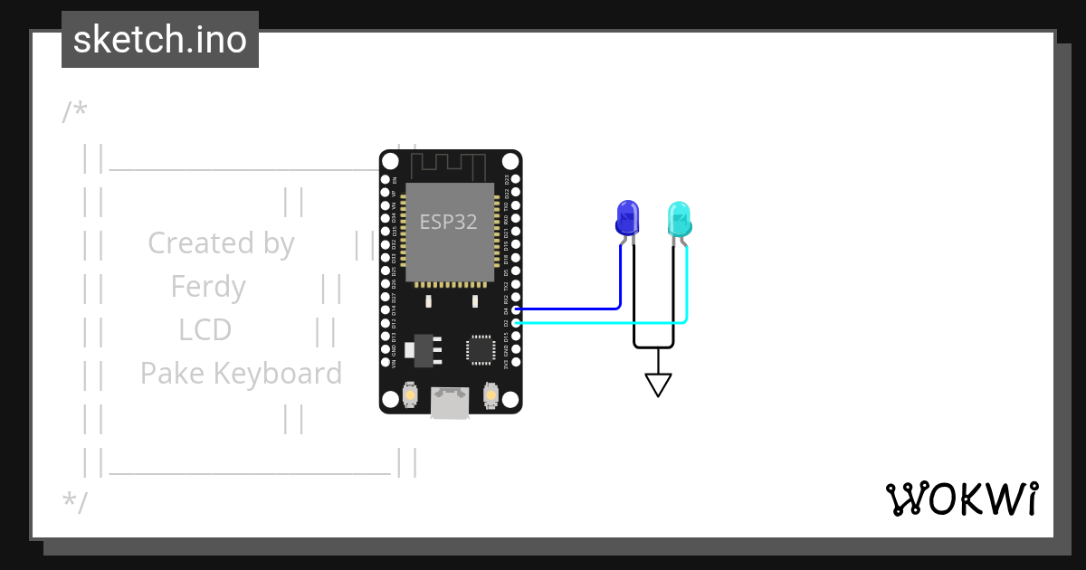 Menyalakan Lampu Pake Keyboard Wokwi Esp32 Stm32 Arduino Simulator 6028
