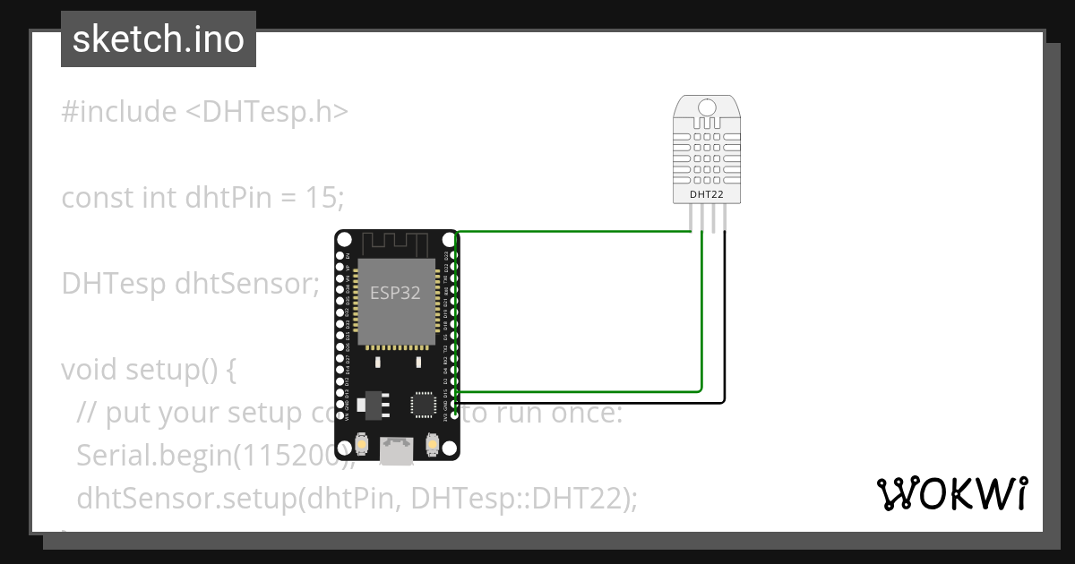 Temp&Humidity sensor - Wokwi ESP32, STM32, Arduino Simulator Temp&Humidity sensor - Wokwi ESP32, STM32, Arduino Simulator