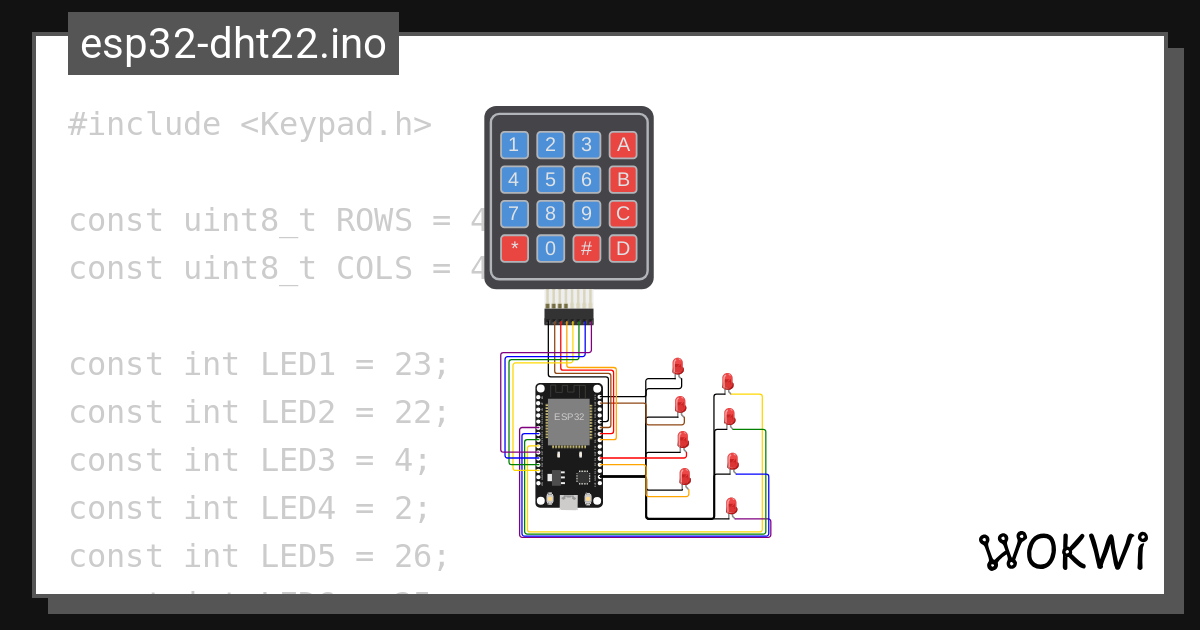 สอบ ข้อ2 Wokwi Esp32 Stm32 Arduino Simulator 1991