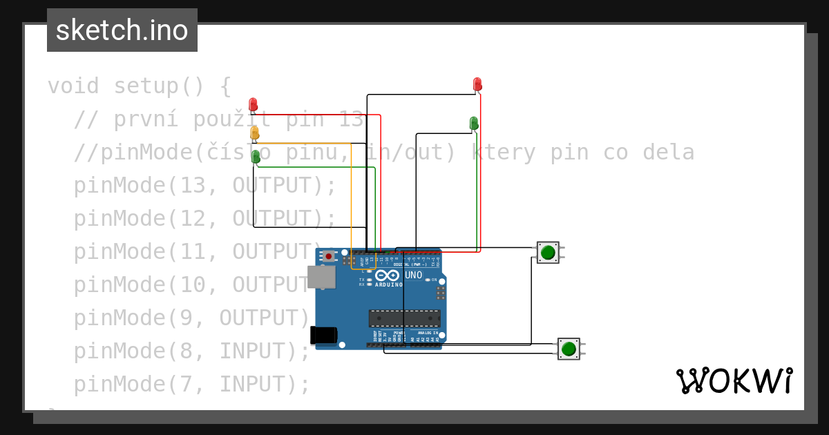Semafor Wokwi Esp32 Stm32 Arduino Simulator 3470