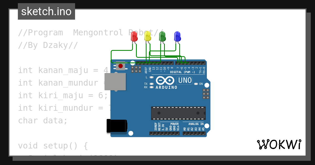 Kontrol Keyboard Wokwi Esp32 Stm32 Arduino Simulator 