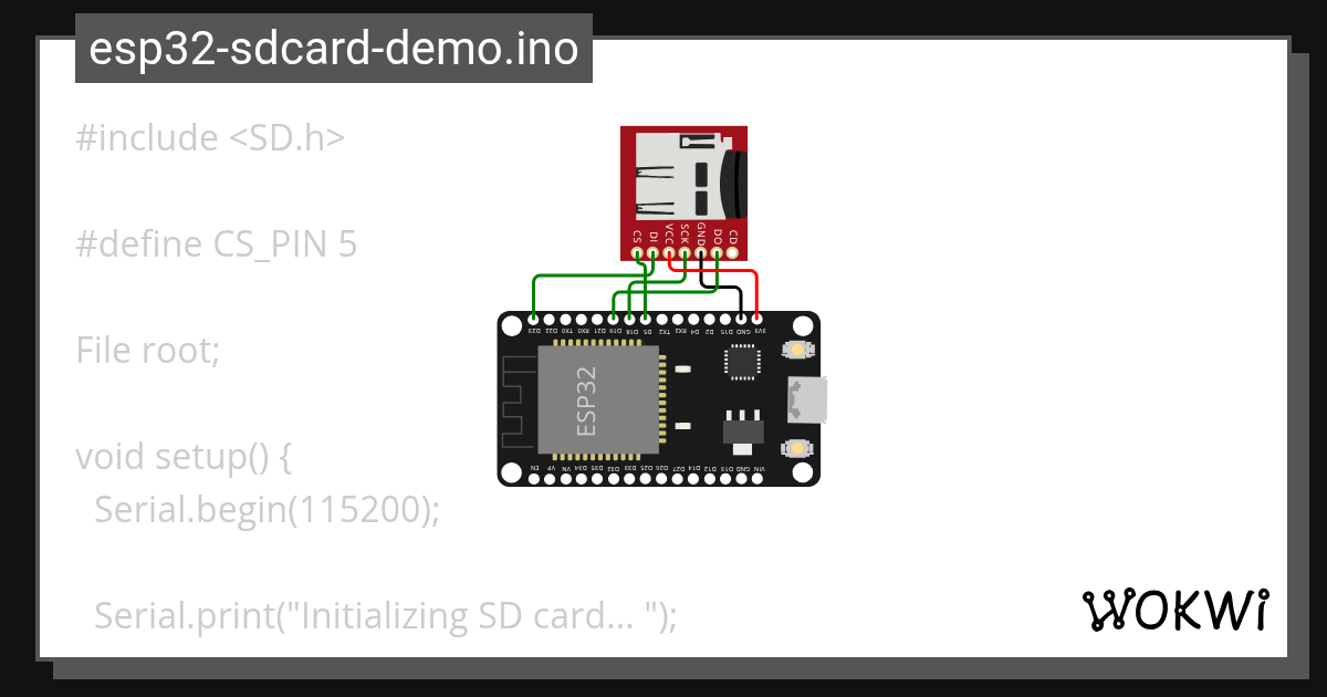 Sdcardtest Wokwi Esp32 Stm32 Arduino Simulator