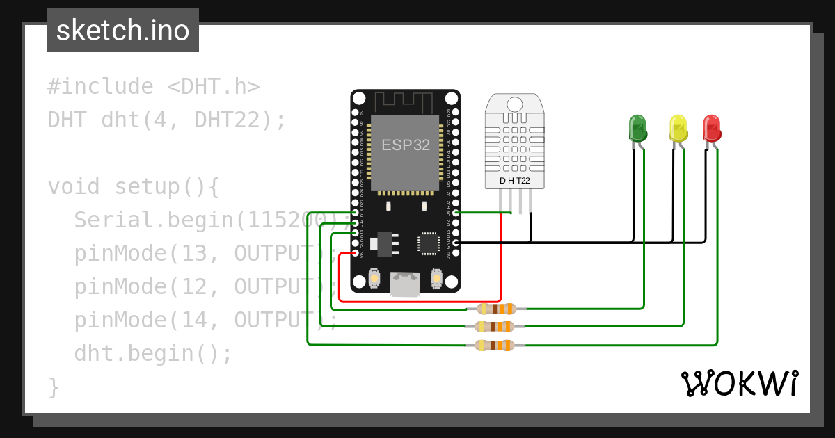 Latihan 2 Suhu Dan Kelembaban Wokwi Esp32 Stm32 Arduino Simulator 7895