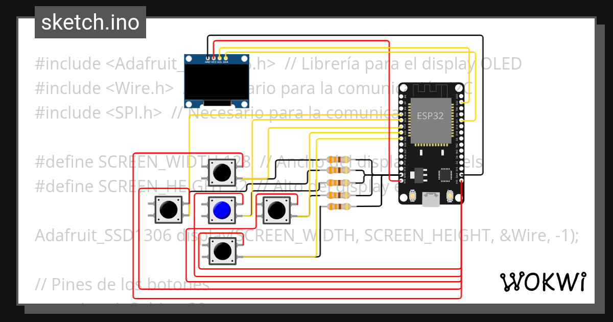 Esp32-OLED - Wokwi ESP32, STM32, Arduino Simulator