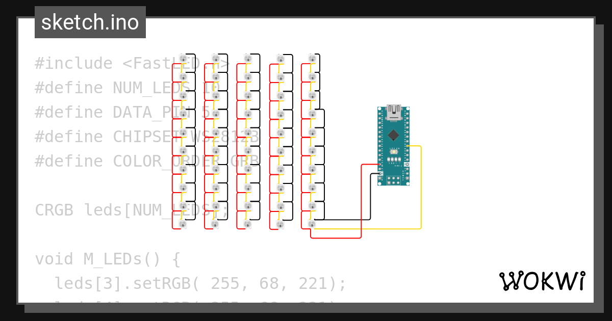 Led Matrix Wokwi Esp32 Stm32 Arduino Simulator 5055