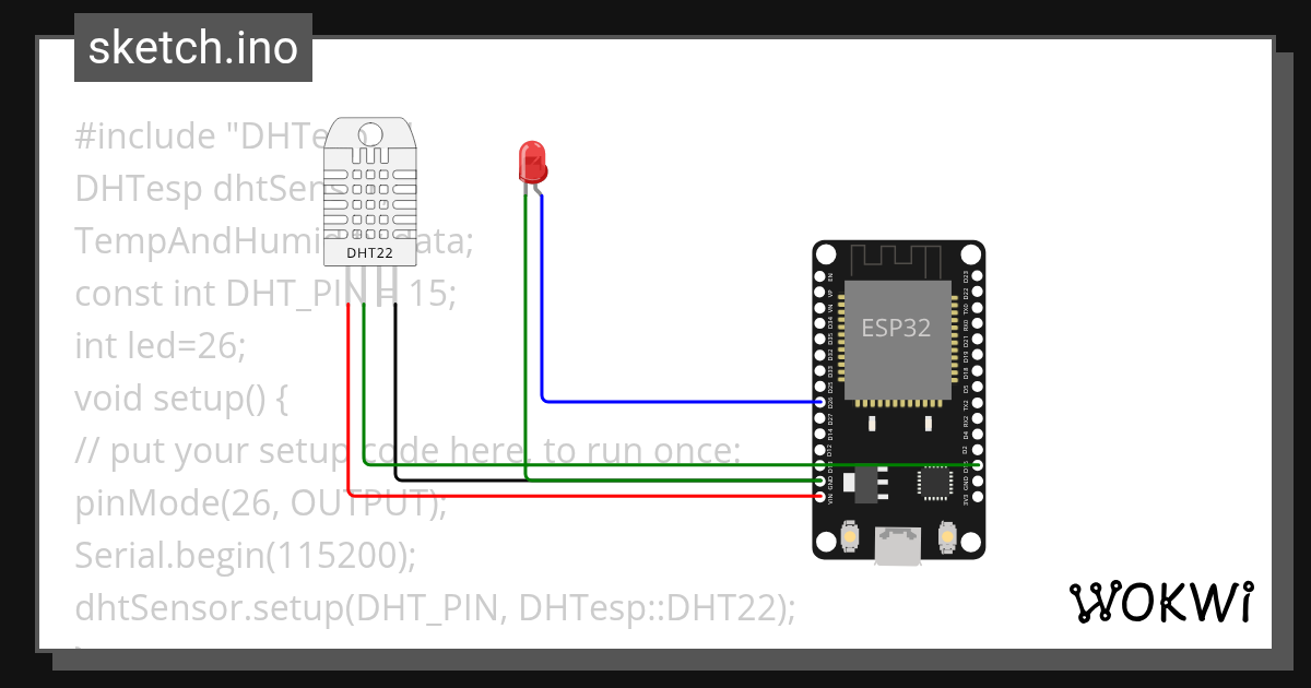 DHT - Wokwi ESP32, STM32, Arduino Simulator