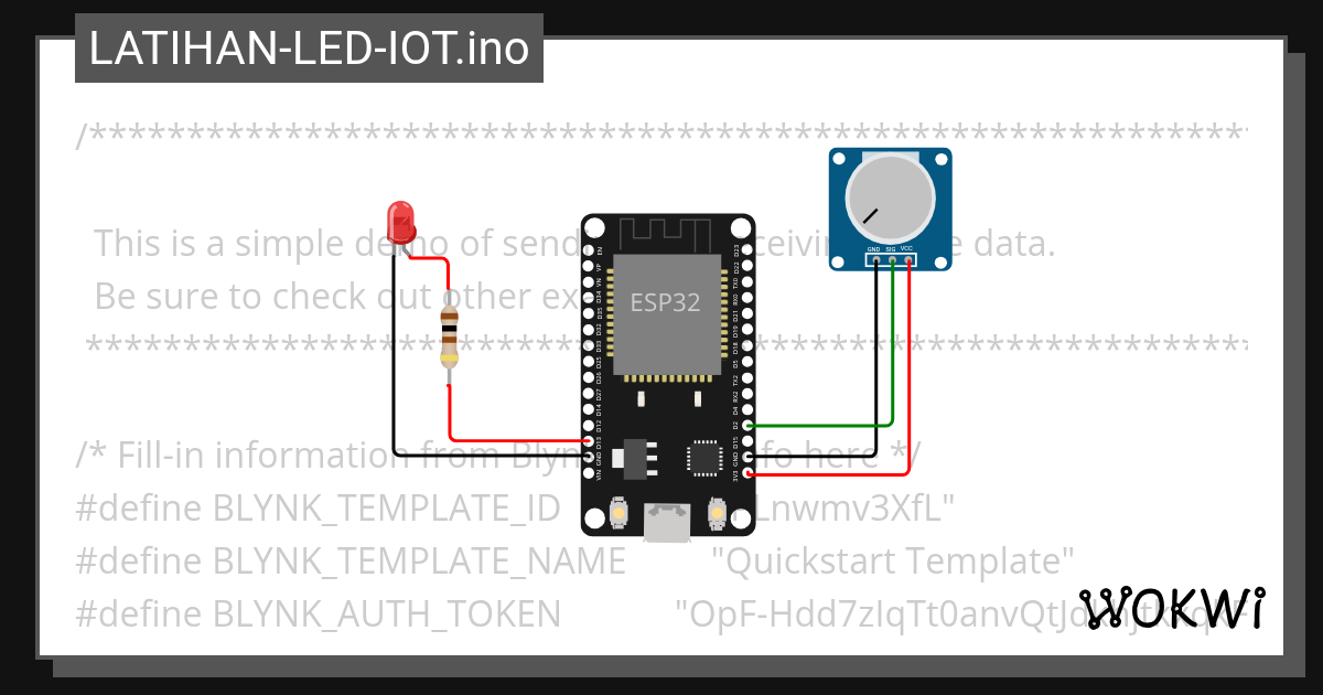 IOT Blynk - Wokwi ESP32, STM32, Arduino Simulator