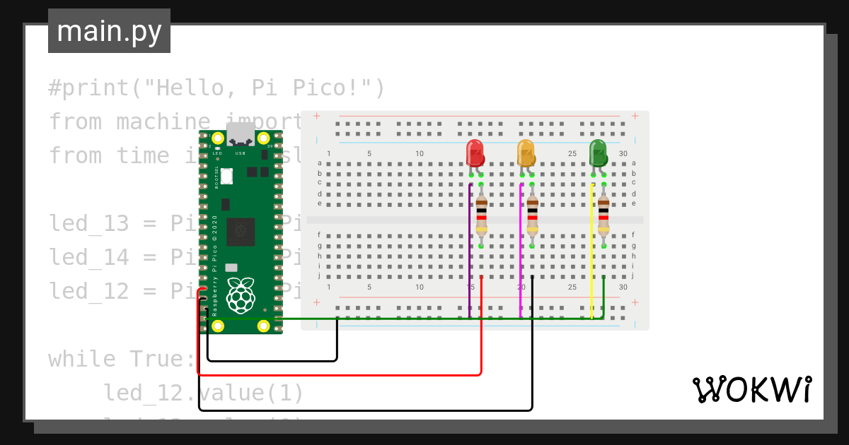 Traflight Wokwi Esp32 Stm32 Arduino Simulator