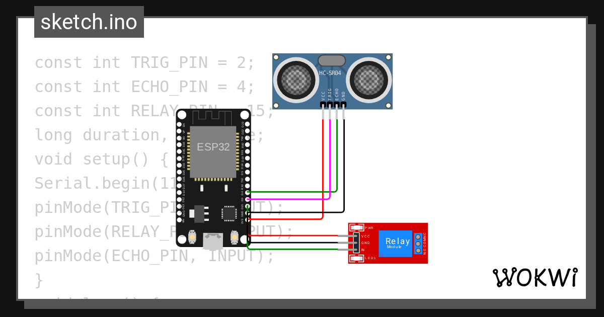 Project Ultrasonic Copy3 Wokwi Esp32 Stm32 Arduino Simulator 1511