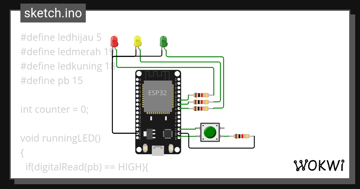 Uts A11 Soal 11 Wokwi Esp32 Stm32 Arduino Simulator