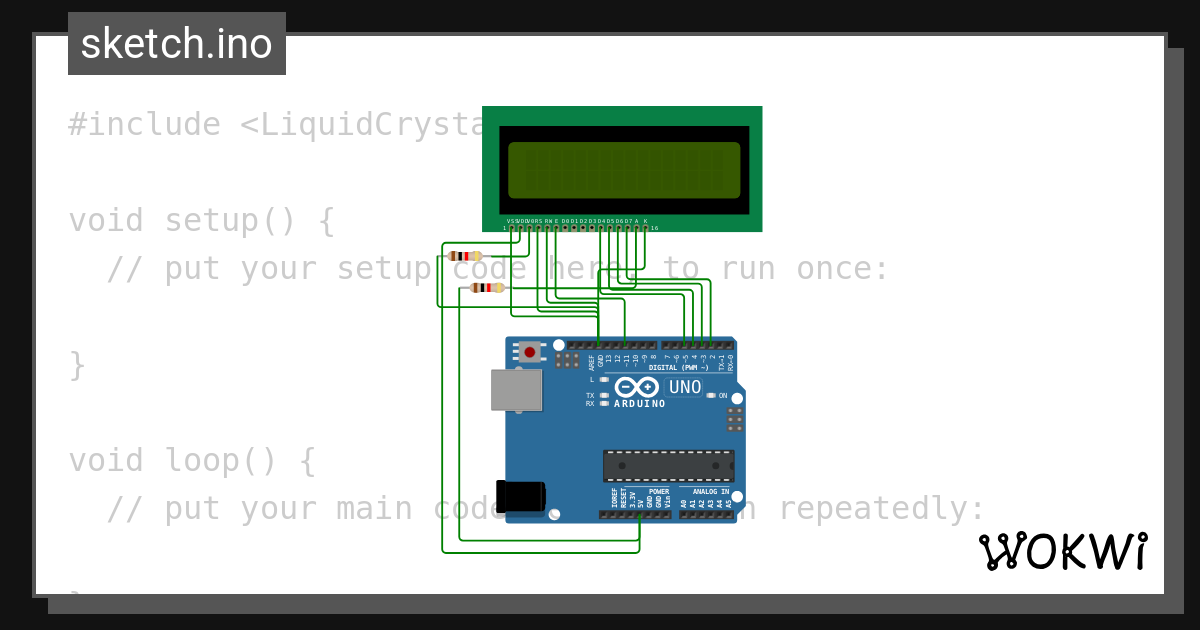 lcd 2x16 - Wokwi ESP32, STM32, Arduino Simulator lcd 2x16 - Wokwi ESP32, STM32, Arduino Simulator