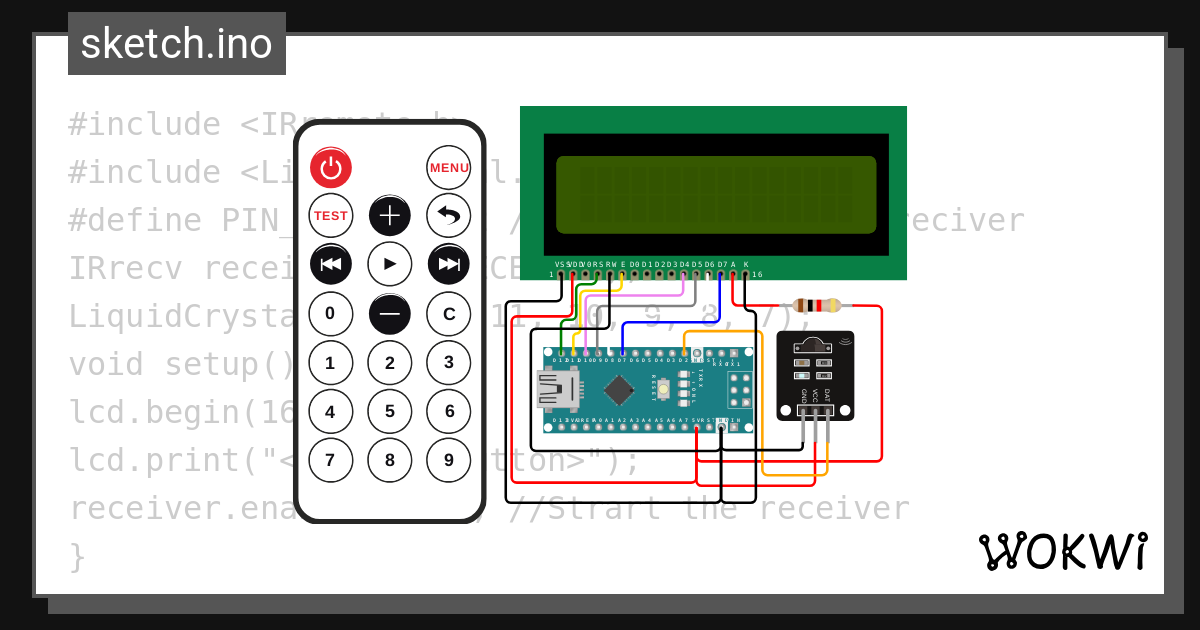 Ir Remote Wokwi Esp32 Stm32 Arduino Simulator 2396