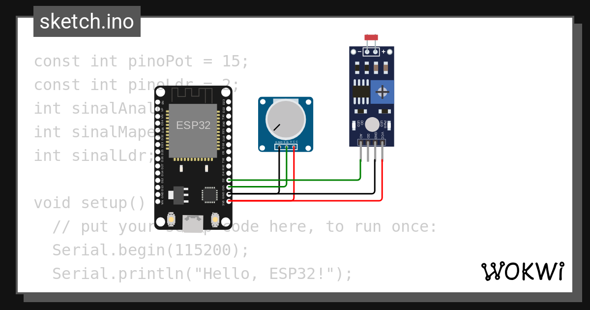 Leitura Analógica Wokwi Esp32 Stm32 Arduino Simulator 1876
