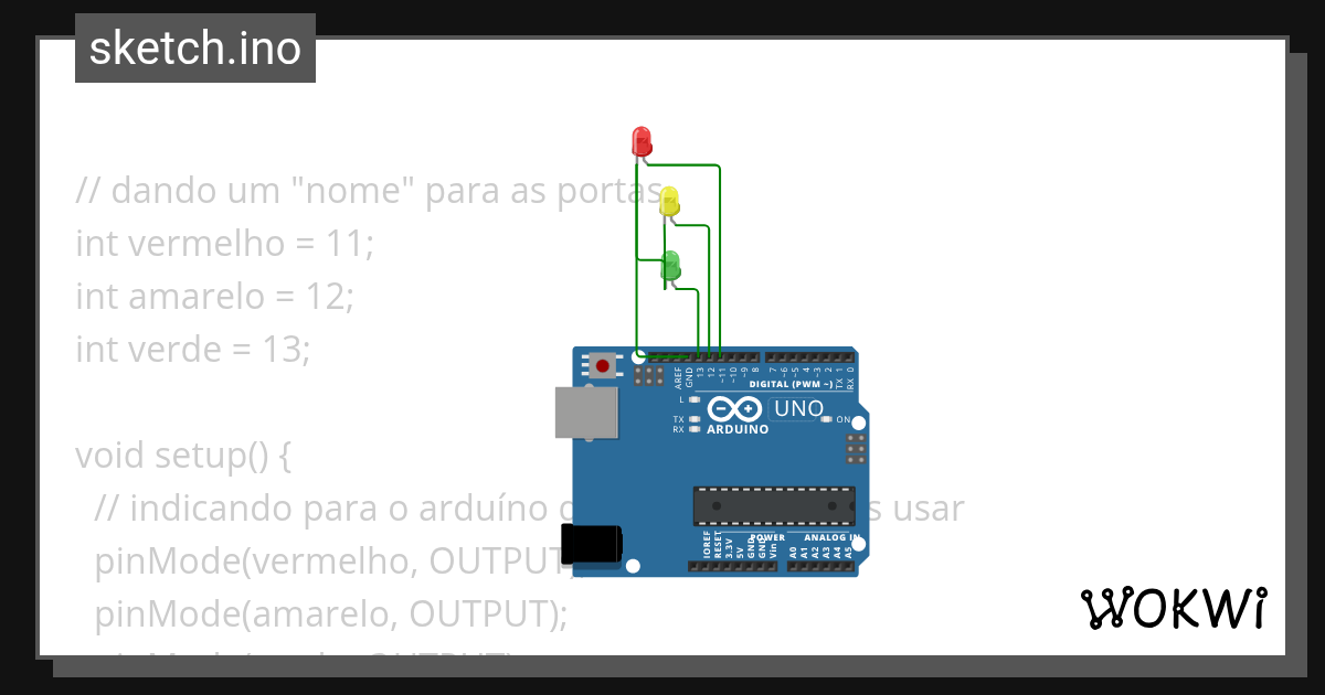 sinaleiro j - Wokwi ESP32, STM32, Arduino Simulator