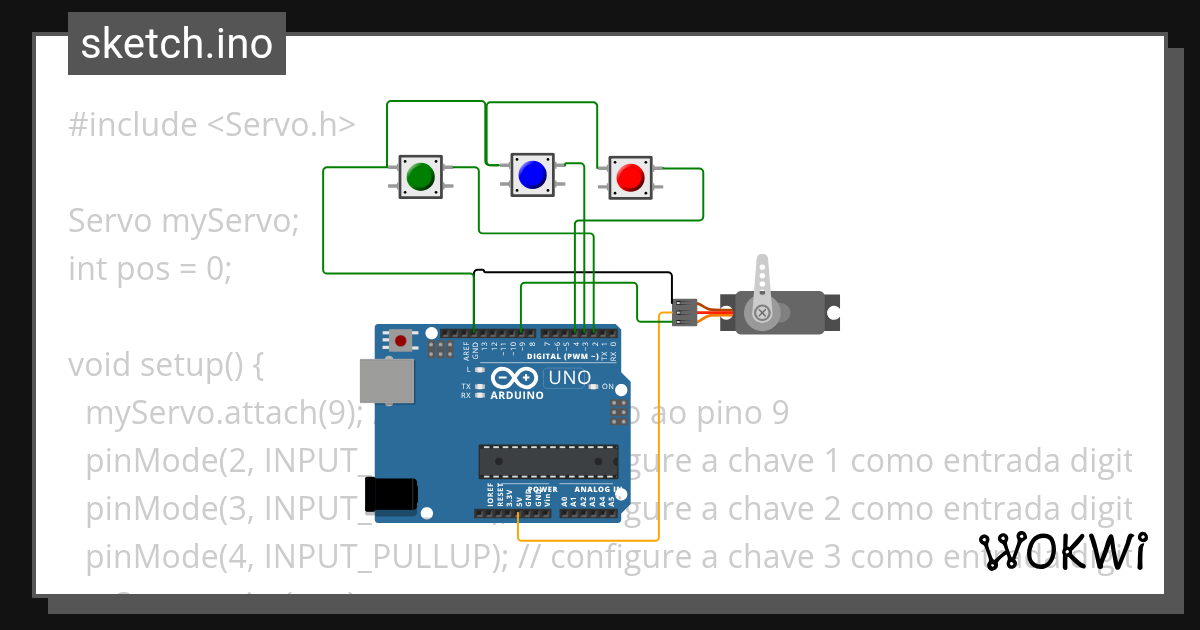 Servo - Wokwi ESP32, STM32, Arduino Simulator