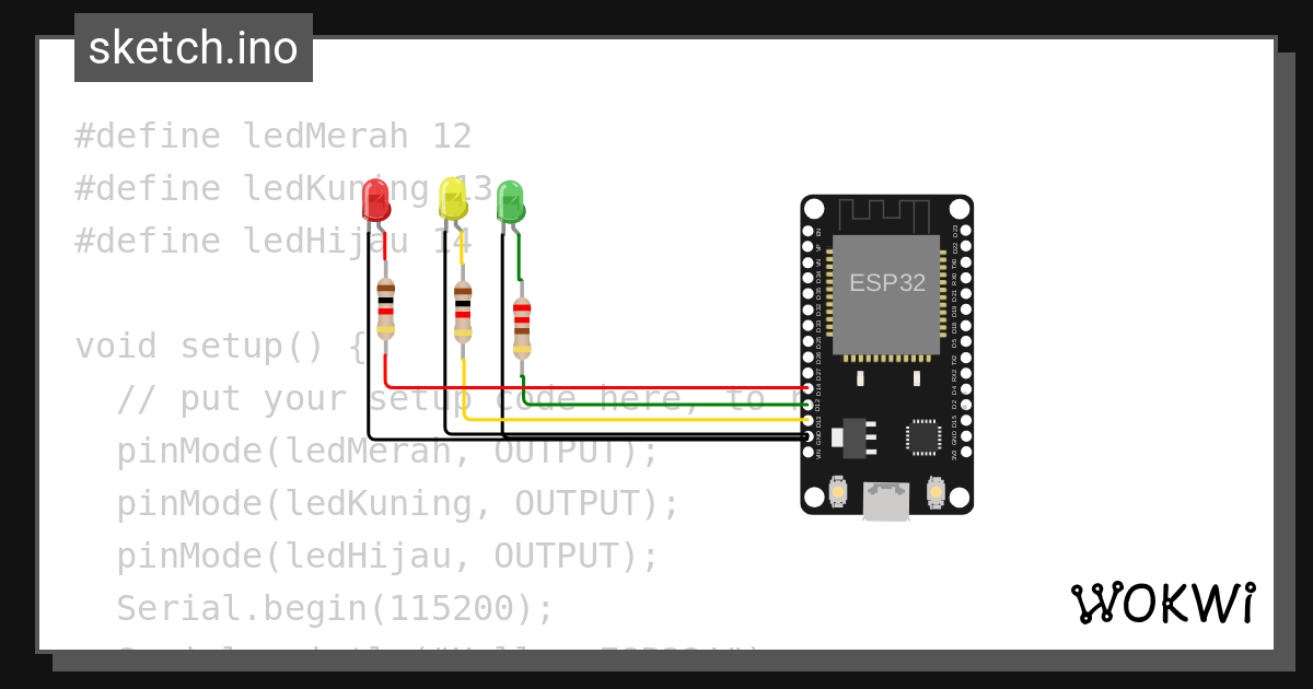Led 093 Wokwi Esp32 Stm32 Arduino Simulator