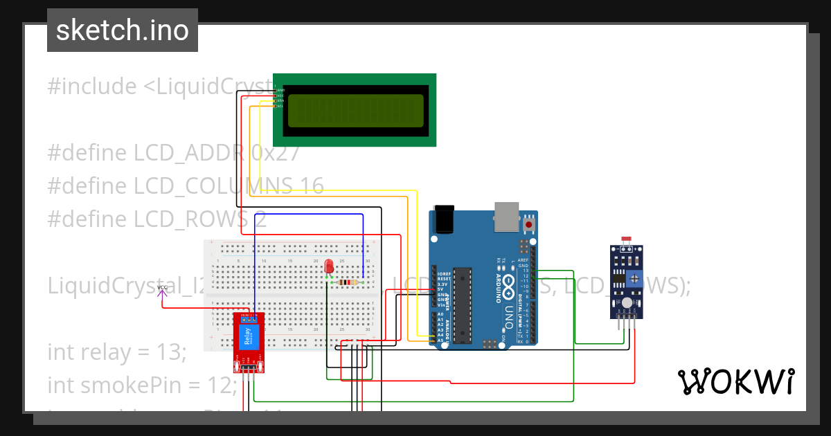 Smart Auto Cut Off Electrical System Wokwi Esp32 Stm32 Arduino Simulator 