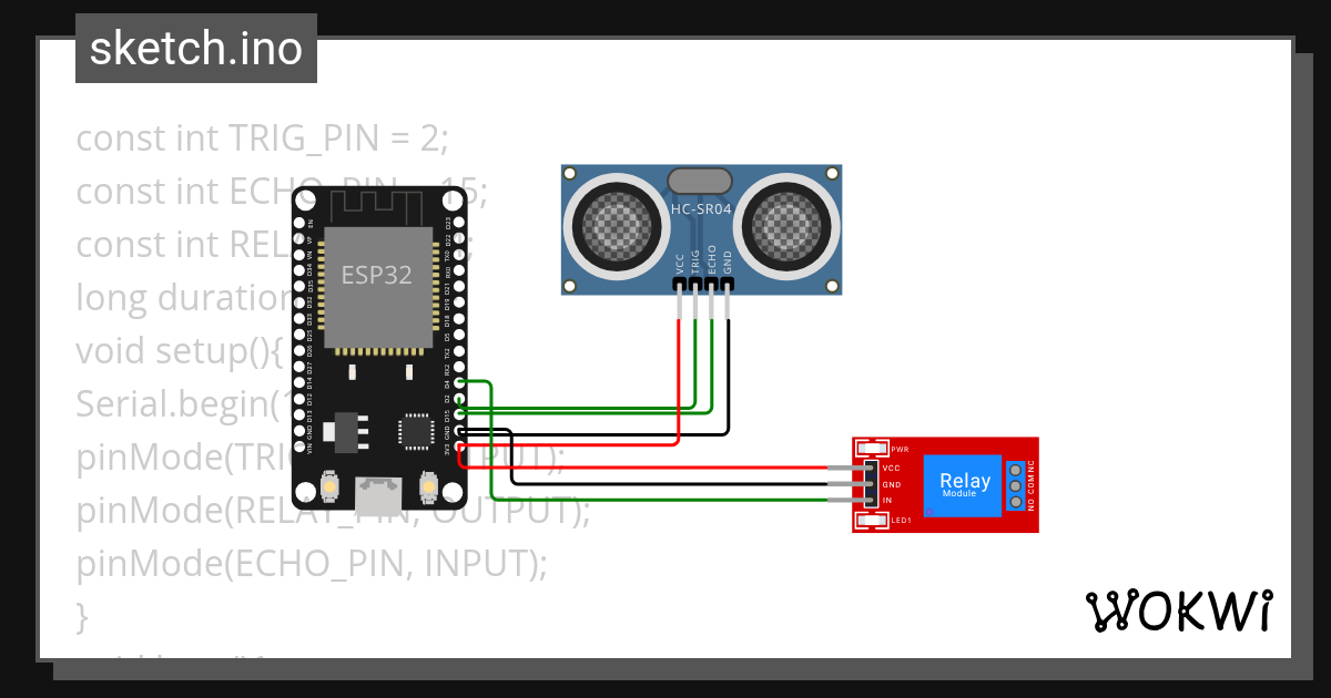 task_ultrasonic_sensor - Wokwi ESP32, STM32, Arduino Simulator