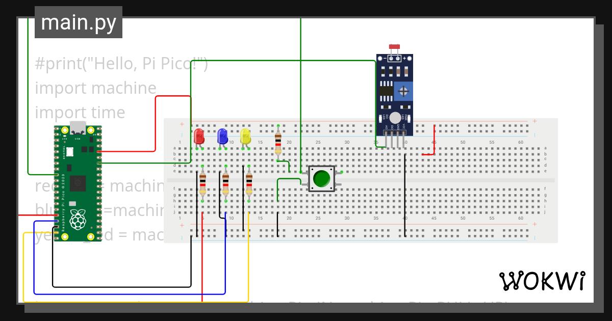Button Wokwi Esp32 Stm32 Arduino Simulator 9511