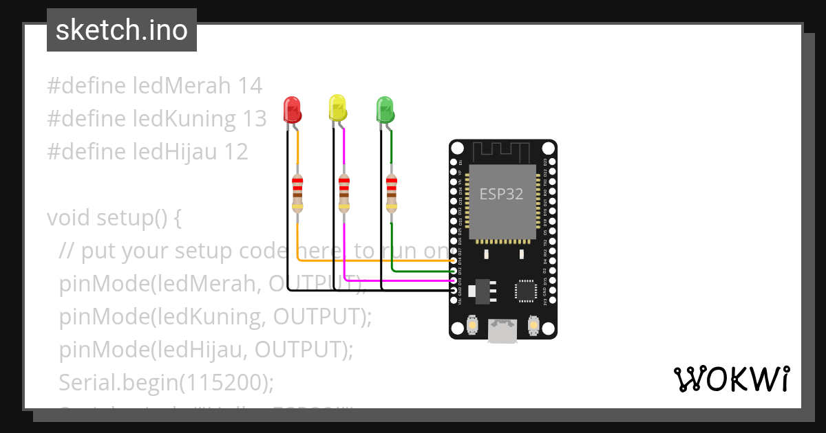 LED2 - 093 - Wokwi ESP32, STM32, Arduino Simulator
