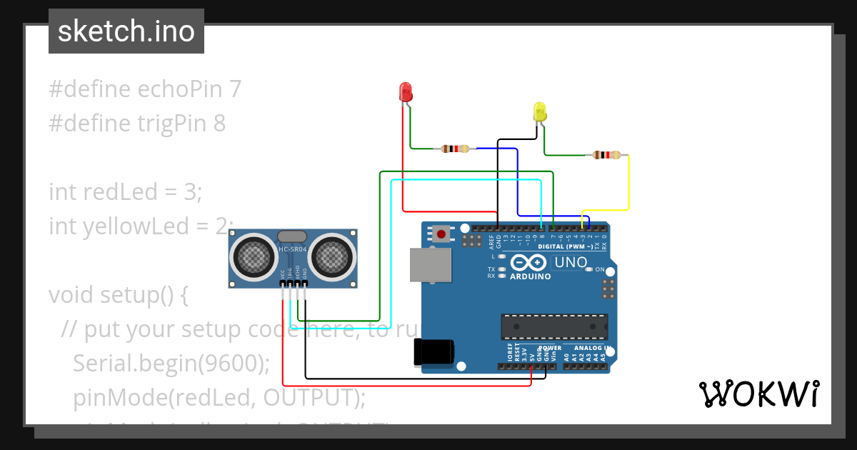 Pendeteksi Ketinggian Air Wokwi Esp32 Stm32 Arduino Simulator 1317