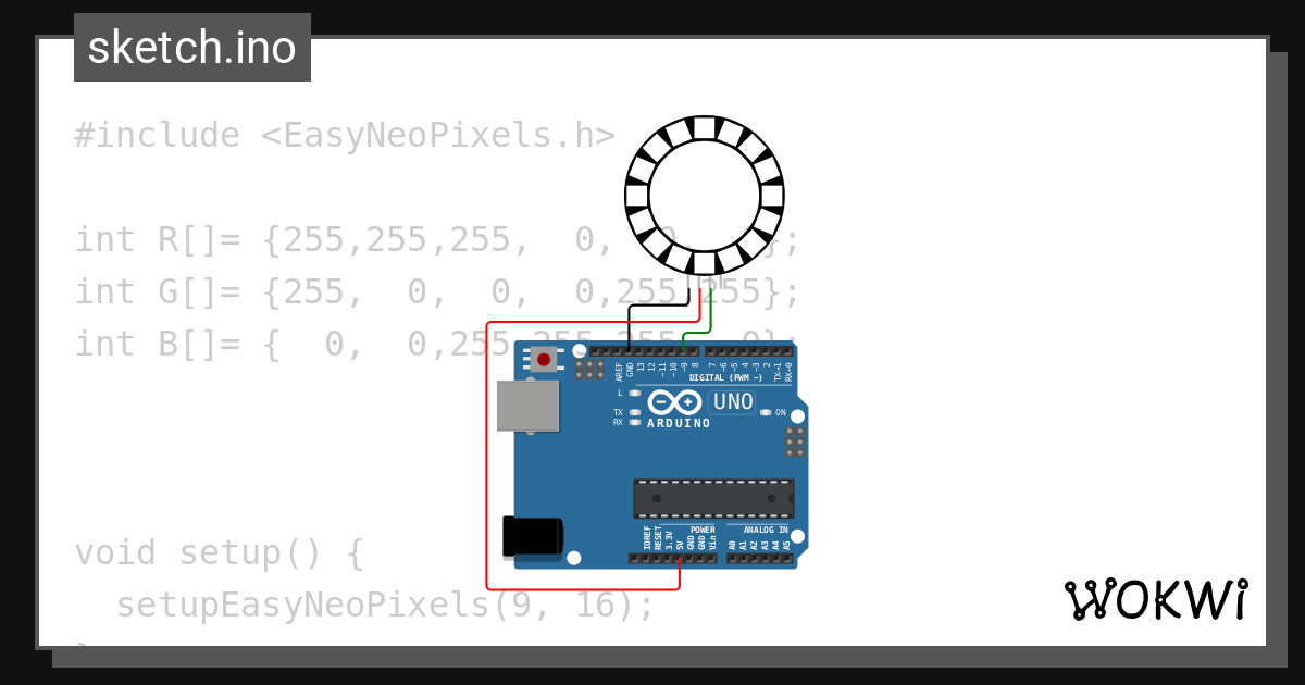 Neopixels Ring Ii2 Wokwi Esp32 Stm32 Arduino Simulator 0905