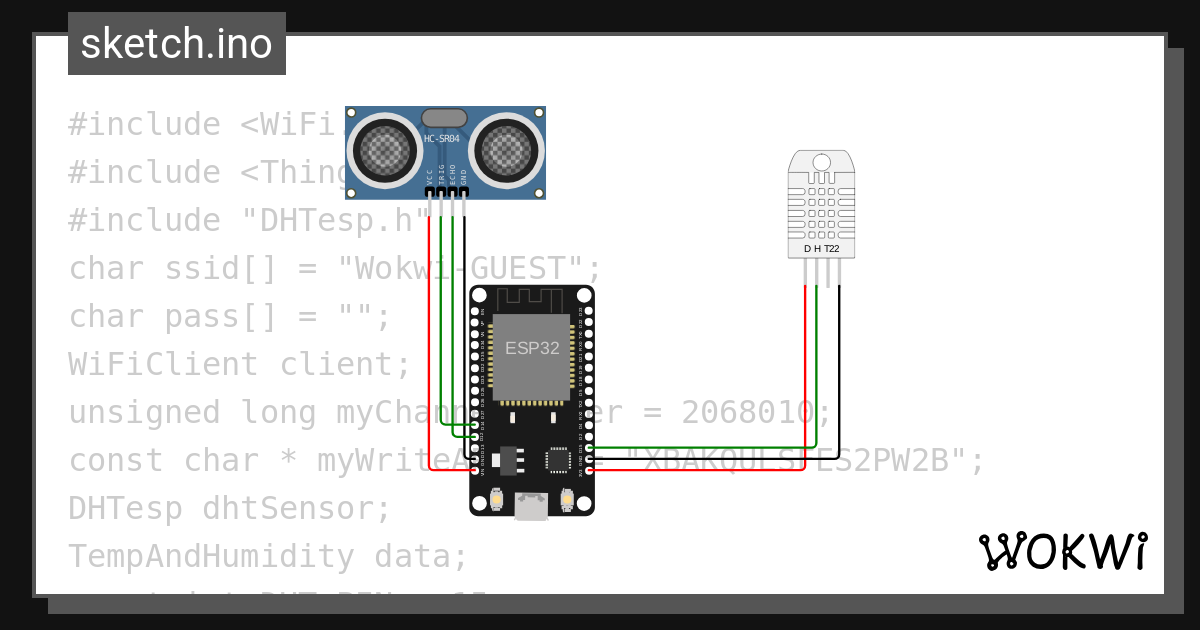 Wokwi Ts Ultrasonic Dth Wokwi Esp32 Stm32 Arduino Simulator