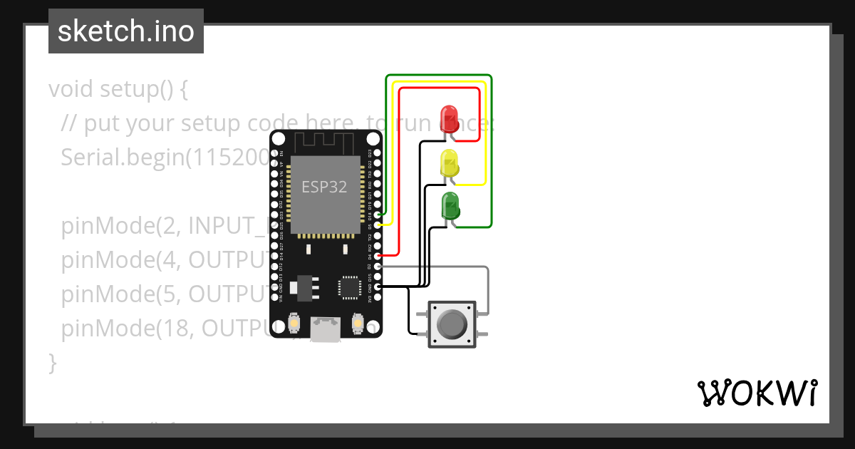 Ampel - Wokwi ESP32, STM32, Arduino Simulator
