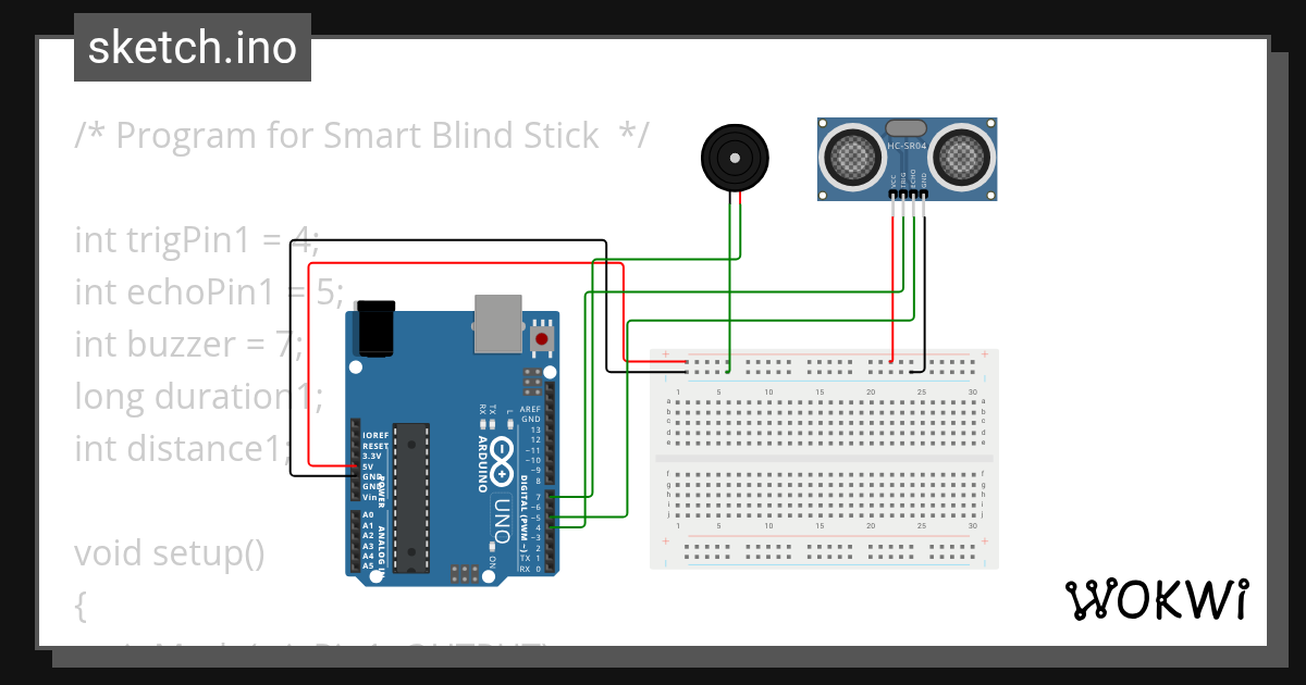 Blind Stick Wokwi Arduino And Esp32 Simulator 3262