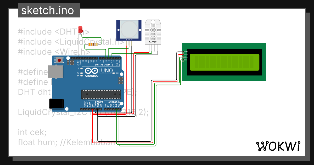 LED dengan sensor PIR_Ayu - Wokwi ESP32, STM32, Arduino Simulator