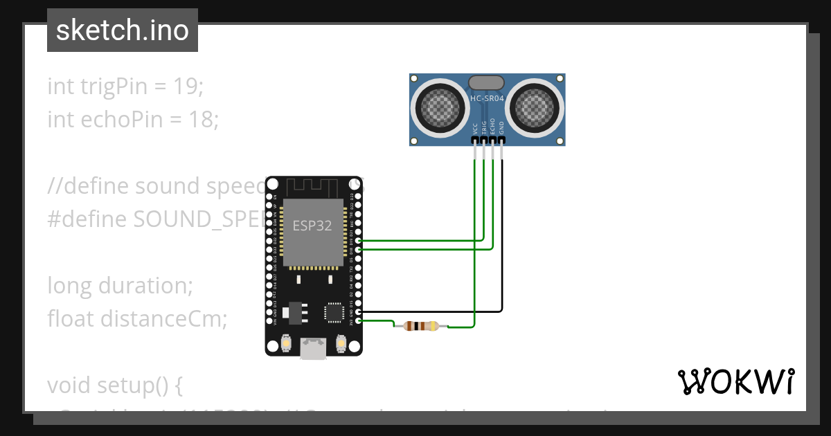 Hc Sr04 Wokwi Esp32 Stm32 Arduino Simulator 3354