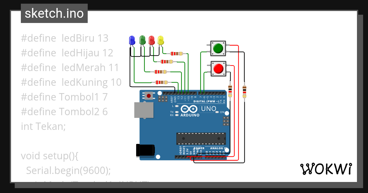 Tugas 1 Wokwi Esp32 Stm32 Arduino Simulator 