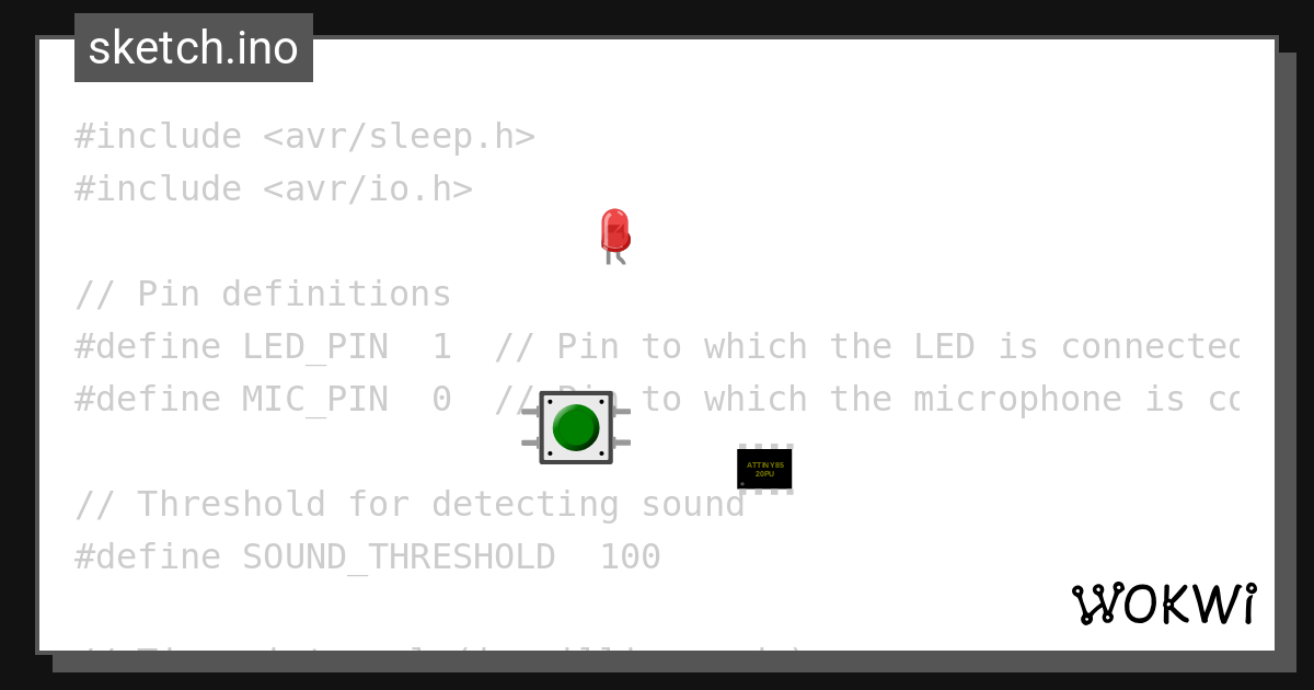 Attiny85soundledflasher Wokwi Esp32 Stm32 Arduino Simulator 9746