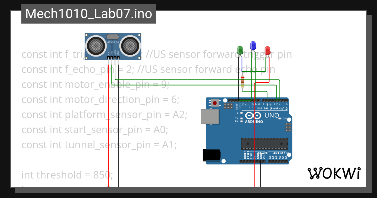 MECH1010 Runaway Train - Wokwi ESP32, STM32, Arduino Simulator