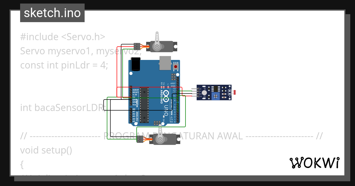 Deteksi Hujan - Wokwi ESP32, STM32, Arduino Simulator