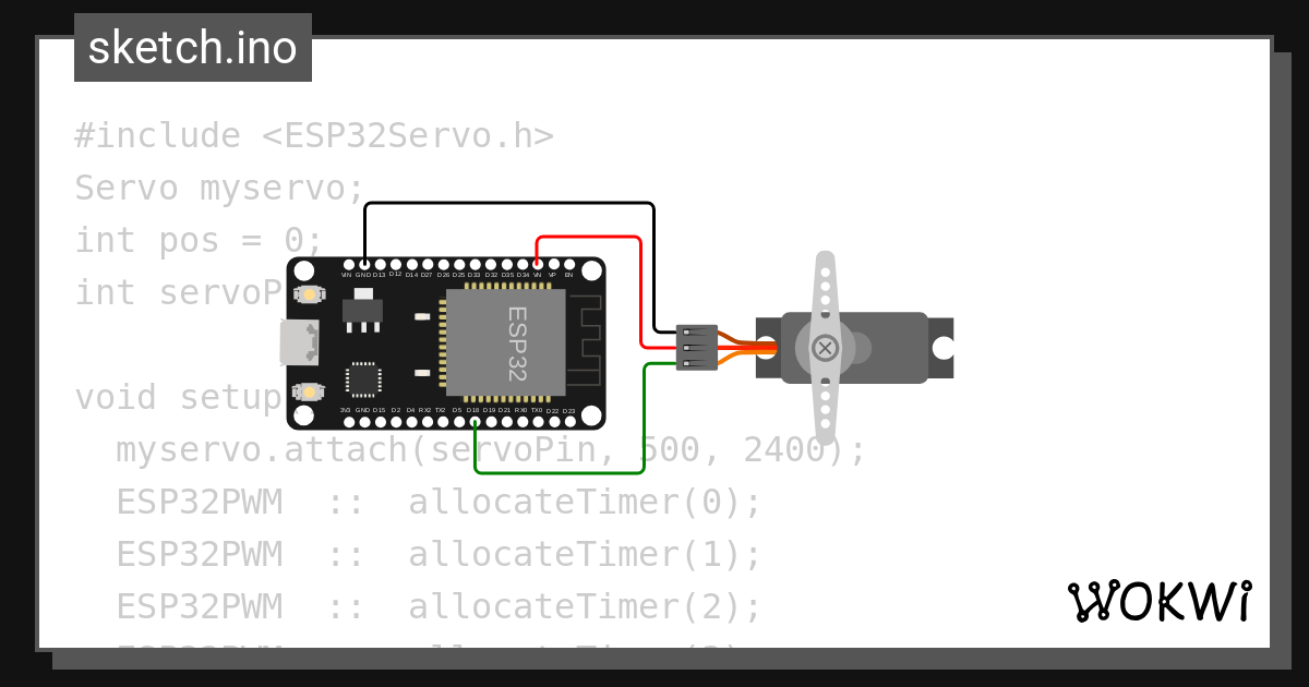 บทที่ 7 Auto Turn Wokwi Esp32 Stm32 Arduino Simulator 2439