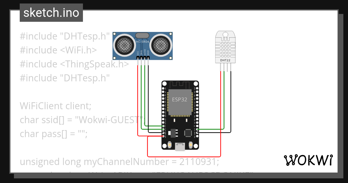 Abinesh.R_Ultrasonic(day-2) - Wokwi ESP32, STM32, Arduino Simulator