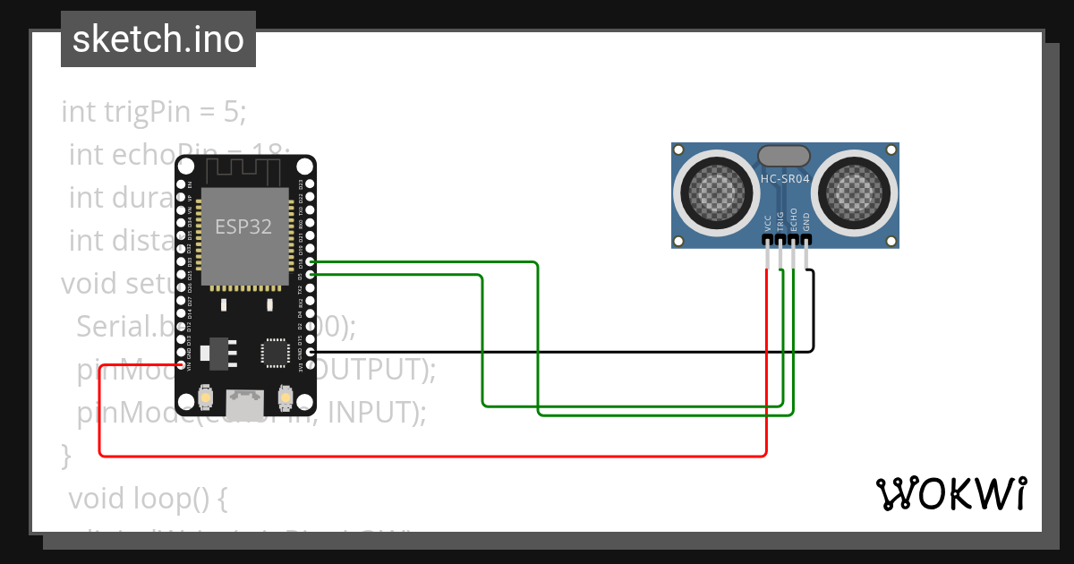 Ajay Ultrasonic Wokwi Esp32 Stm32 Arduino Simulator 2091