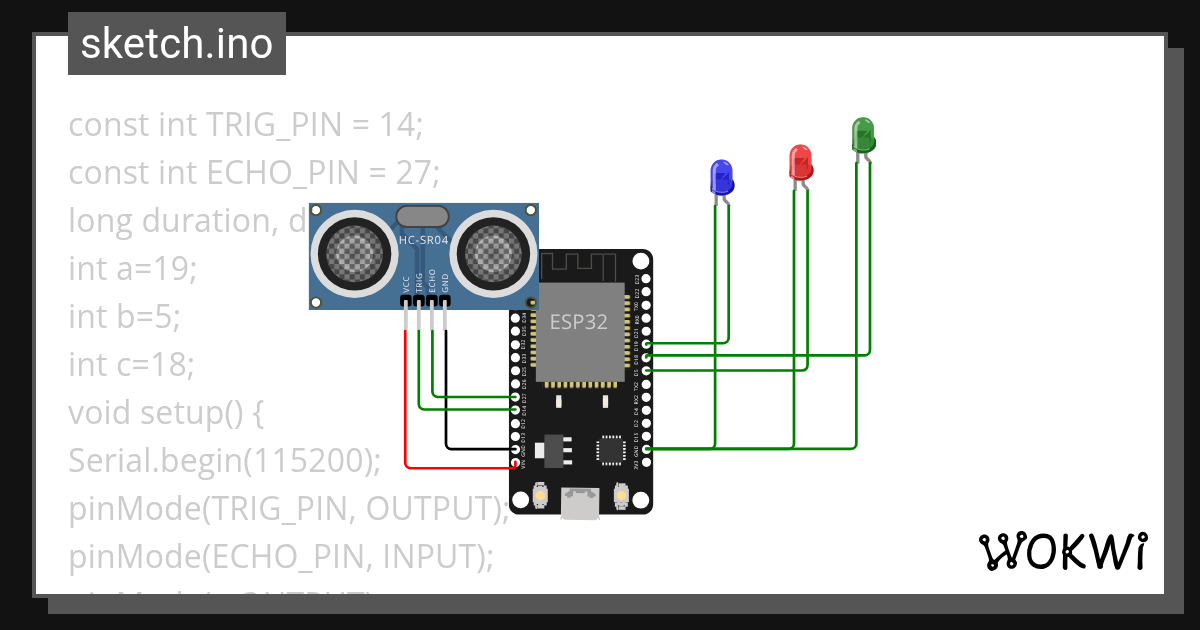 ultrasonic - Wokwi Arduino and ESP32 Simulator