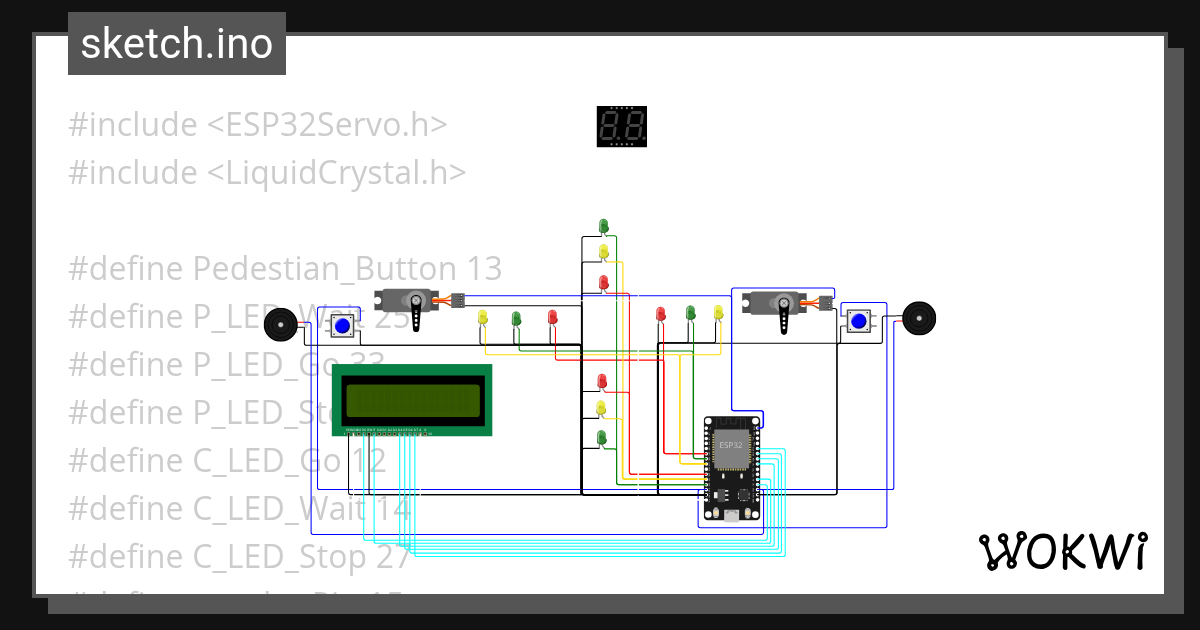 Demo - Wokwi ESP32, STM32, Arduino Simulator