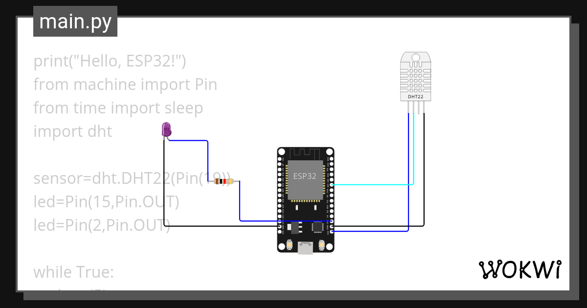 EJERCICIO5 - Wokwi ESP32, STM32, Arduino Simulator