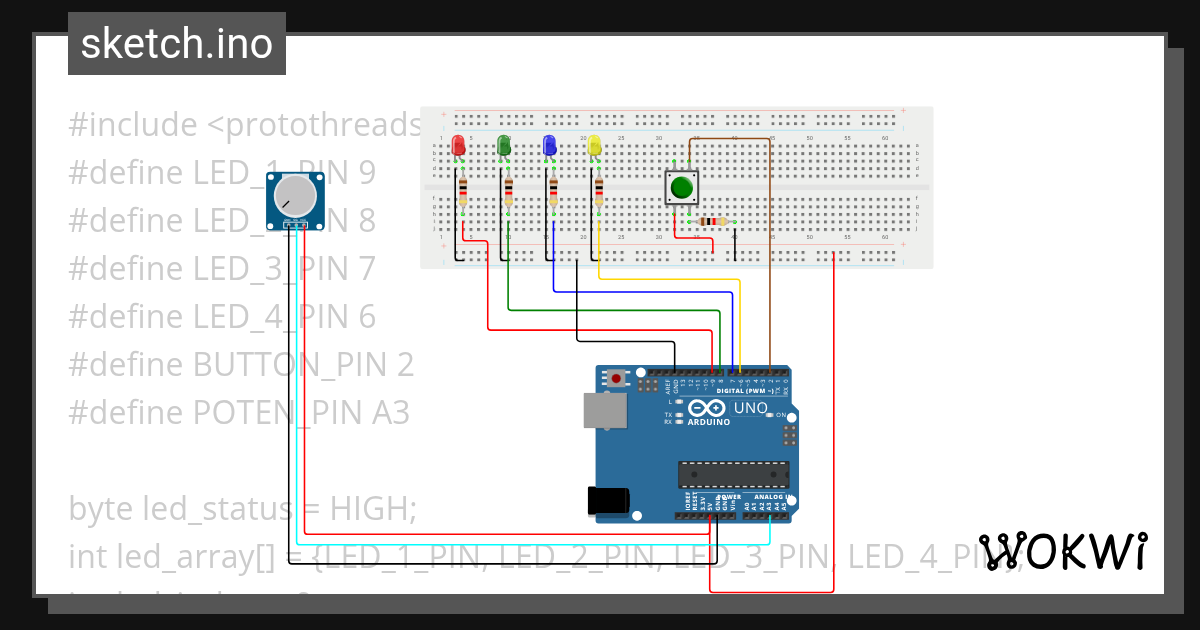 Protothreads - Wokwi ESP32, STM32, Arduino Simulator