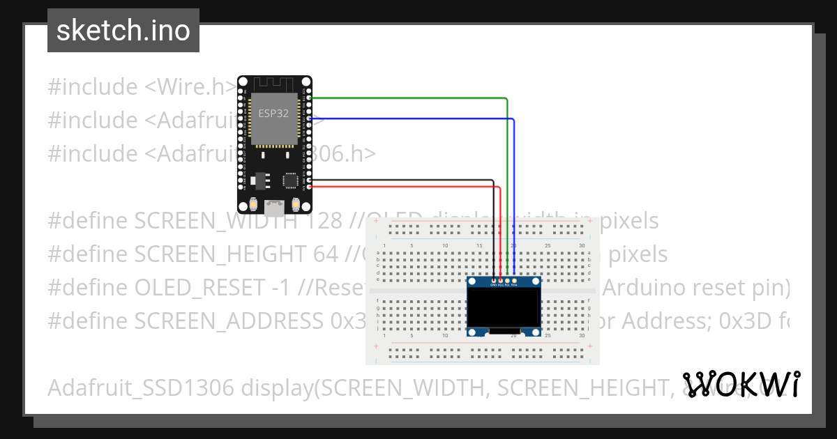 oled - Wokwi ESP32, STM32, Arduino Simulator