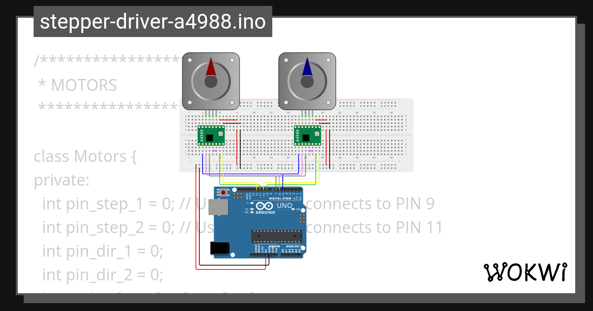 Speed_controlled_motors.ino - Wokwi ESP32, STM32, Arduino Simulator